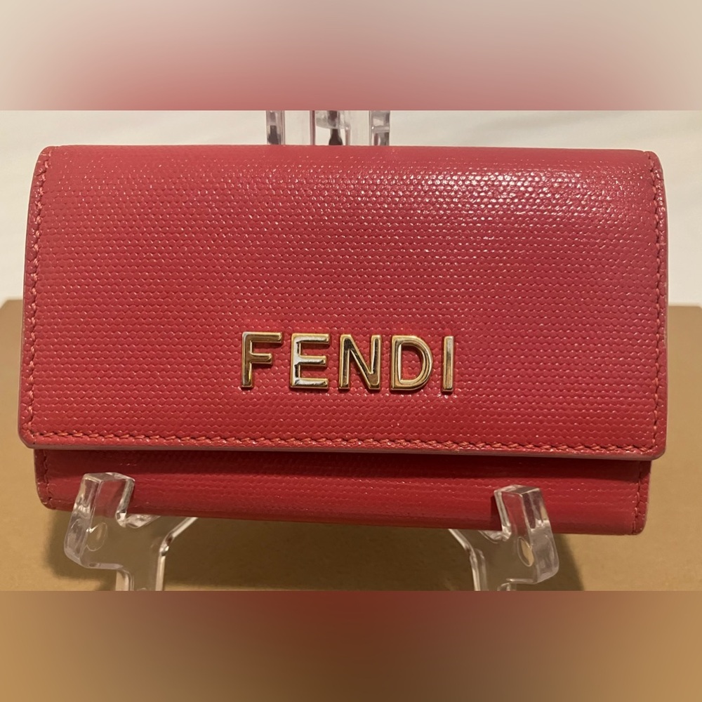 Authentic Fendi Fendigraphy Key Holder - Gem